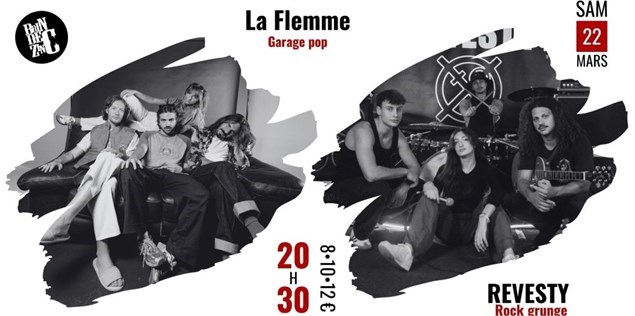 La Flemme + Revesty (garage pop rock) à Barberaz