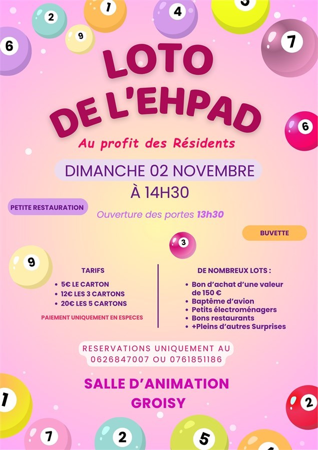 LOTO DE L'EHPAD à Groisy